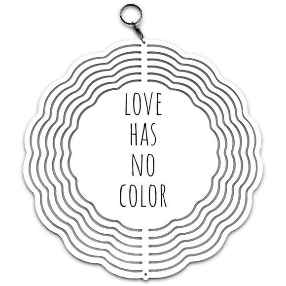 Design | Aesthetic Love Has No Color Typography Design Wind Spinner ...